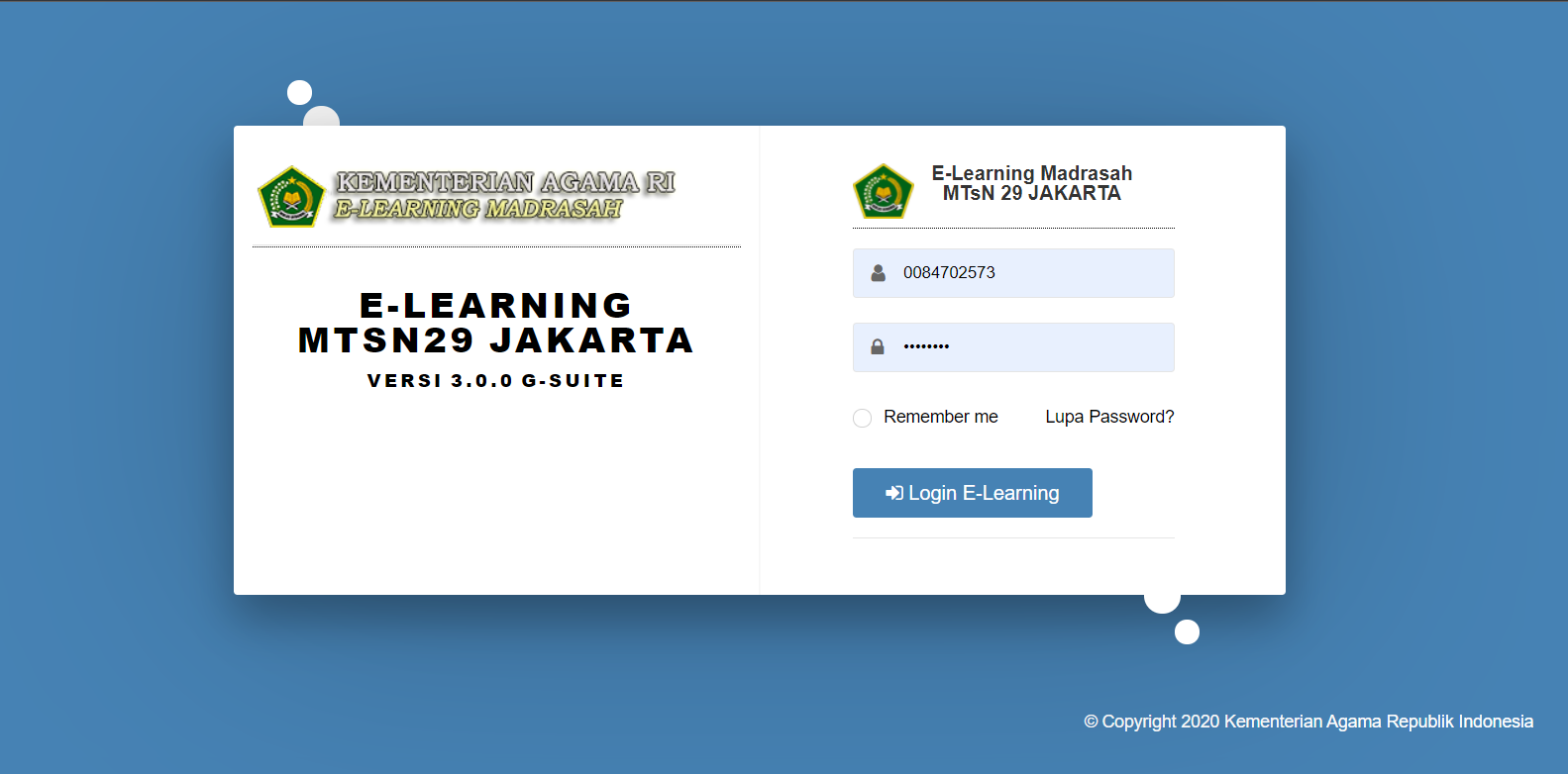 Elearning MTs N 29 Jakarta Di Update - MTs N 29 Jakarta