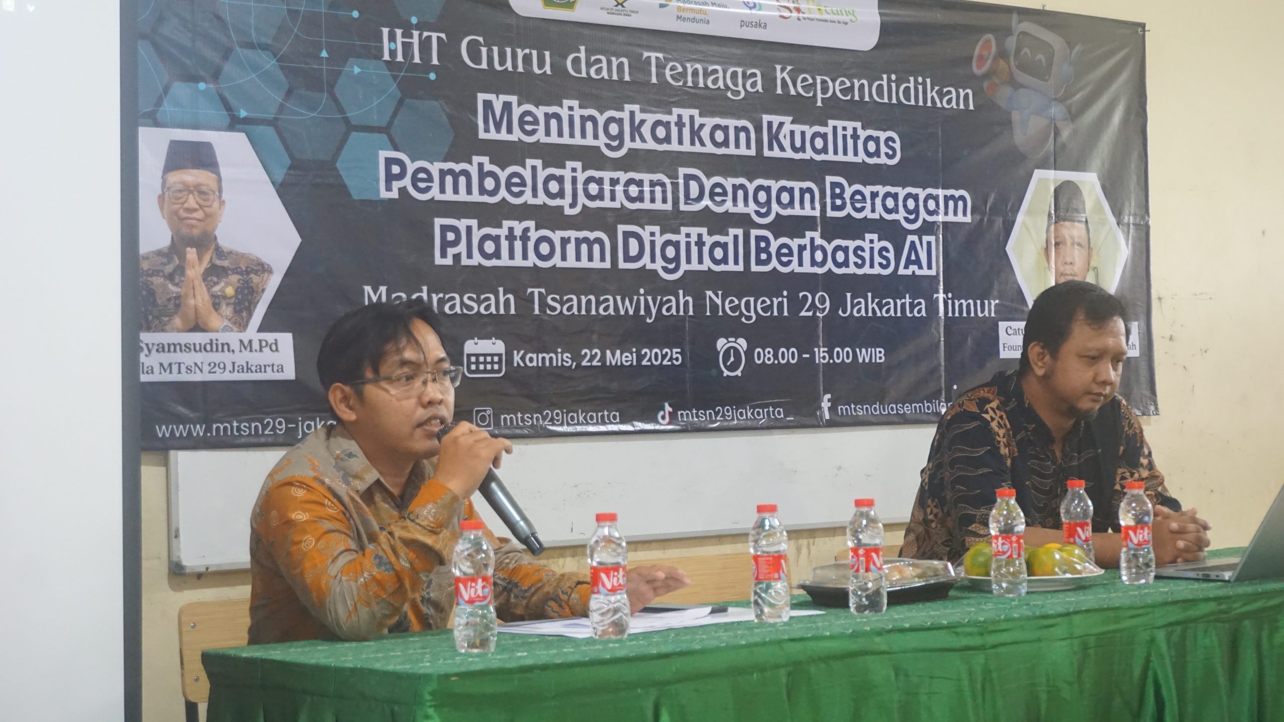IHT Guru dan Tenaga Kependidikan: Menyongsong Era Smart Class Berbasis AI - MTs N 29 Jakarta